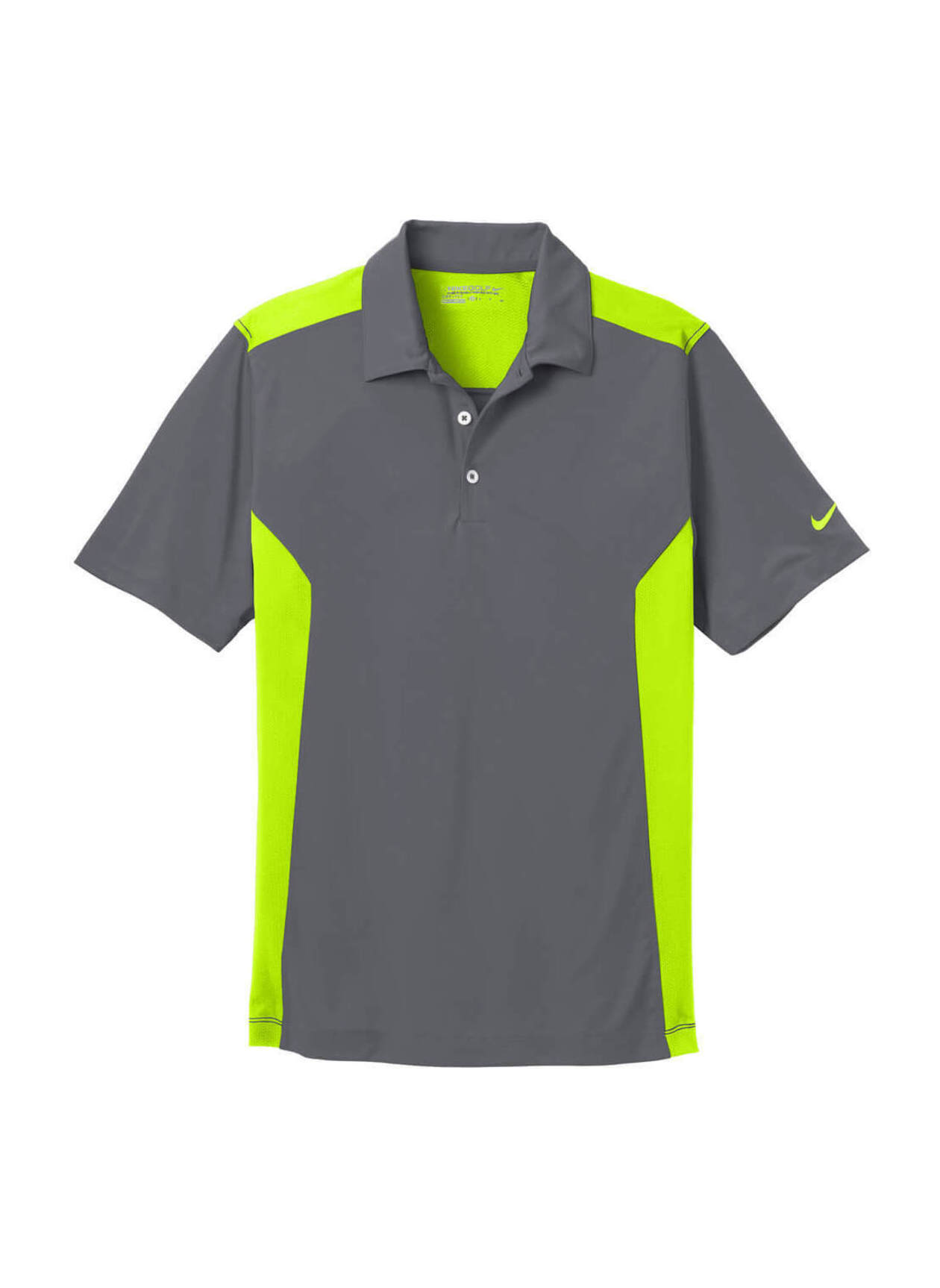 Nike Dark Grey / Volt Dri-FIT Engineered Mesh Polo Men's | Nike