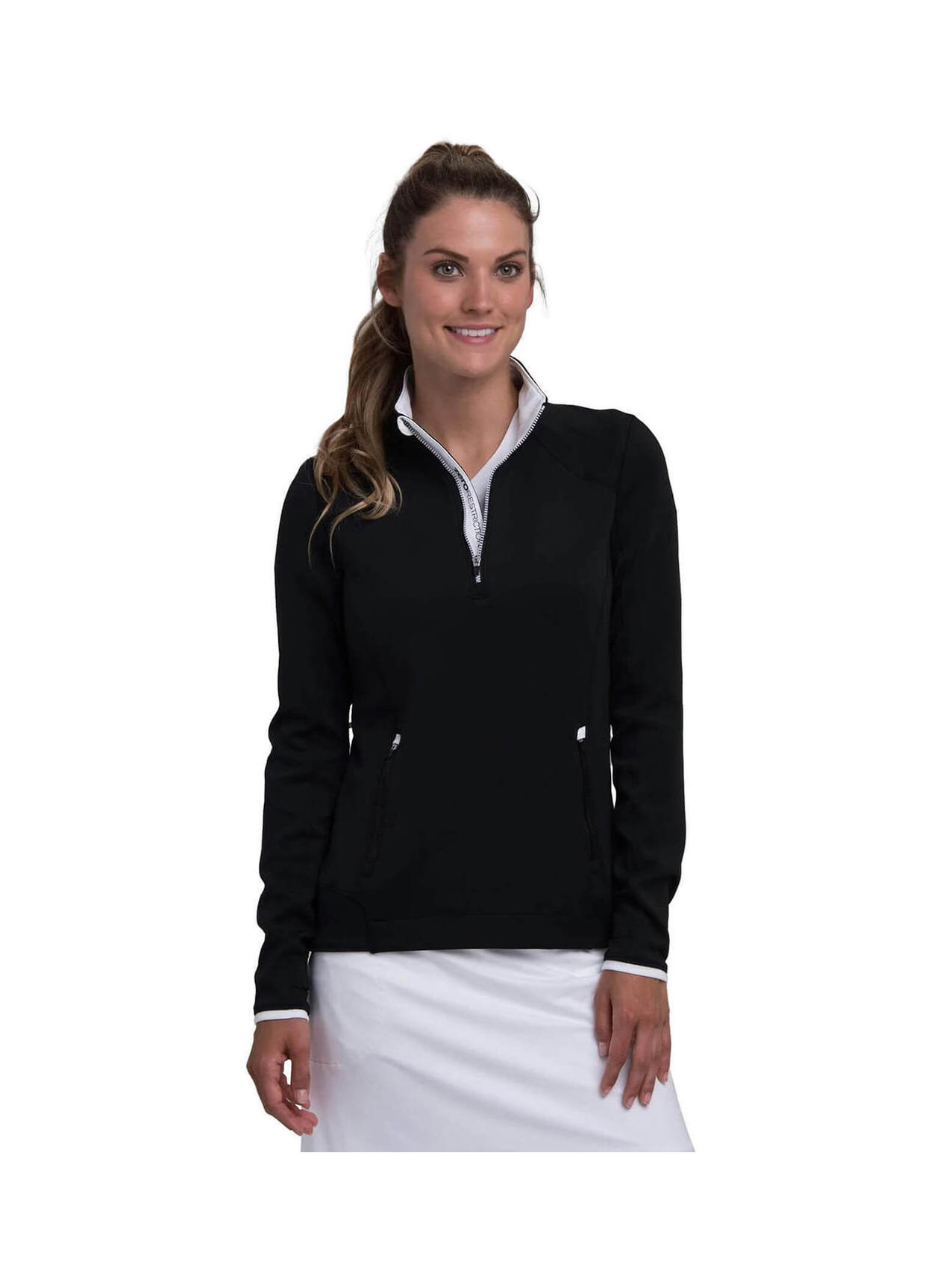 Zero Restriction Women's White Bree Fleece Vest